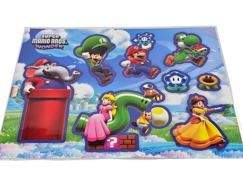 Super Mario Bros. Wonder Sticker Sheet GameStop Preorder Exclusive ...