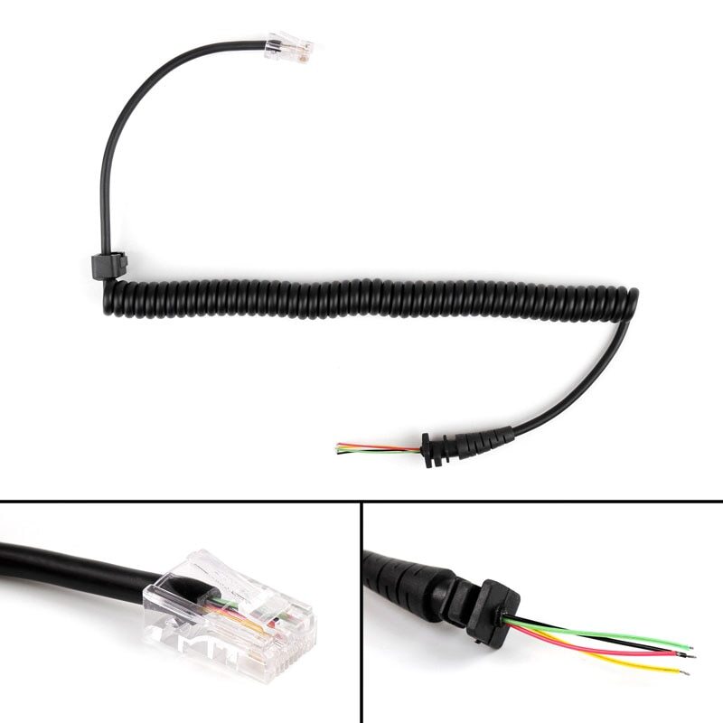 PTT Mic Microphone Cable for Motorola GM300 GM338 GM3188 CDM750 LCS2000 ...