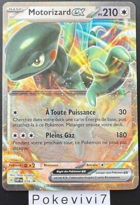 Carte Pokemon MOTORIZARD SVP 018 EX PROMO Ecarlate et Violet EV / SV FR ...