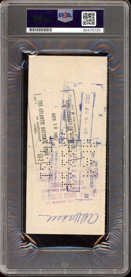 Al Simmons Signed Check Auto Autograph PSA DNA | eBay