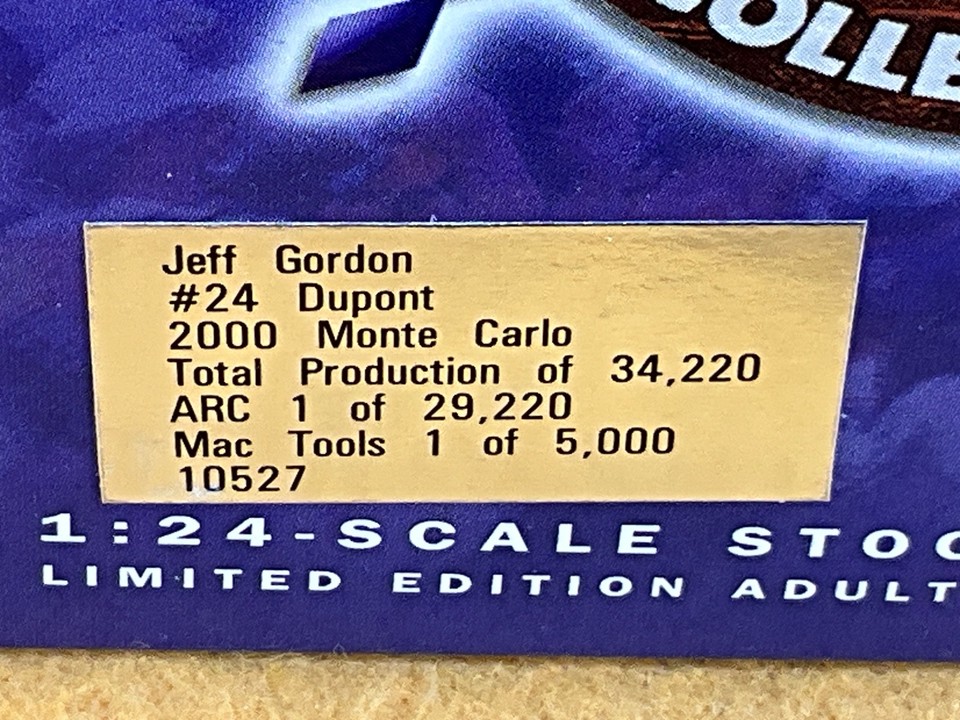 Q13-57 JEFF GORDON #24 DUPONT - 2000 CHEVY MONTE CARLO | eBay