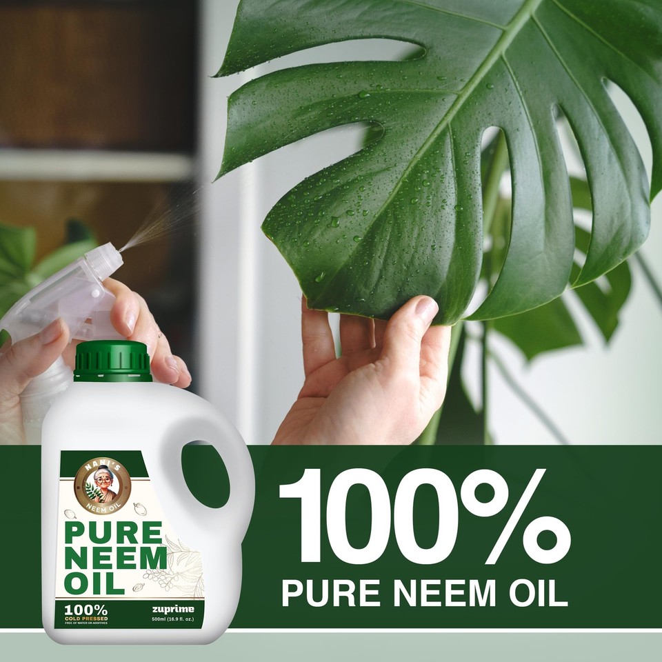 Nani's Pure Neem Oil for Plants Concentrate - Dilute for Use as Organic ...
