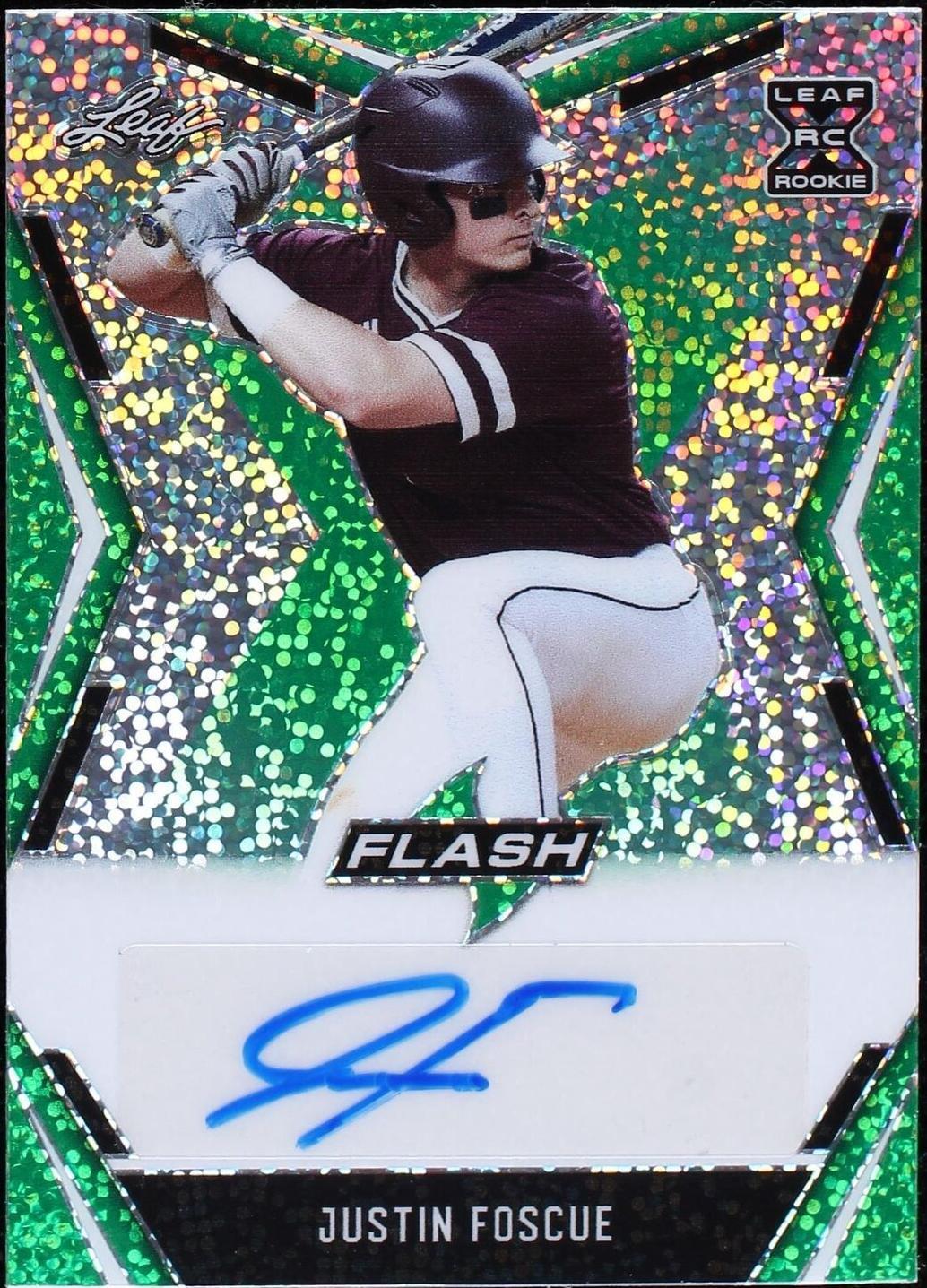 2020 Leaf Flash - Justin Foscue #BA-JF1 Green /25 (AU, RC) for sale ...