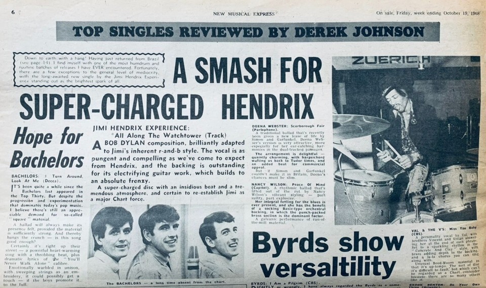 NME 1968 UK Magazine JIM MORRISON THE DOORS Jimi Hendrix THE WHO Keith Moon | eBay