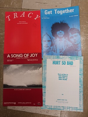 SHEET MUSIC Hurt So Bad Song of Joy TRACY Get Together 1960s Pop | eBay
