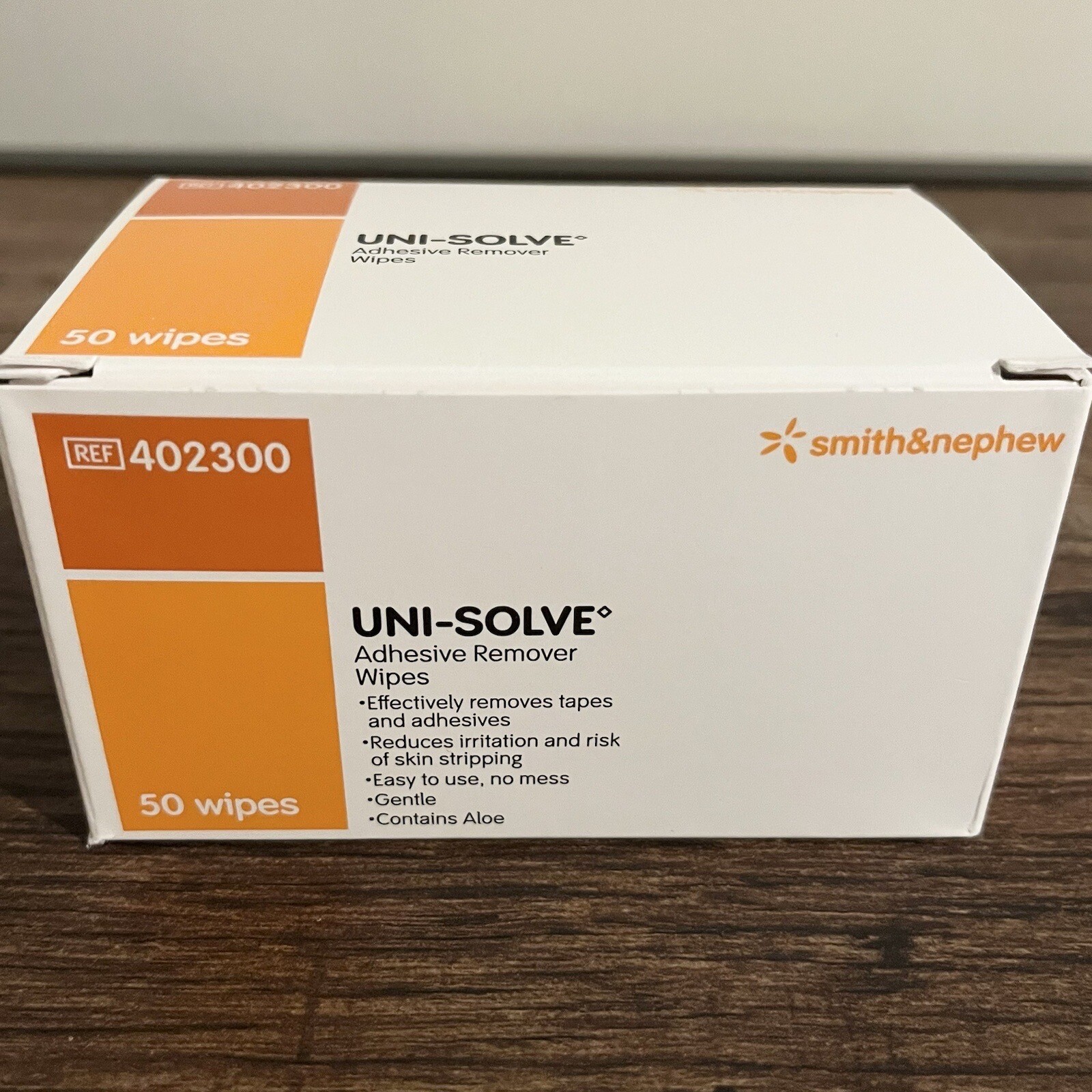Smith & Nephew Uni-Solve Adhesive Remover Wipes - Box of 50 40565115658 ...