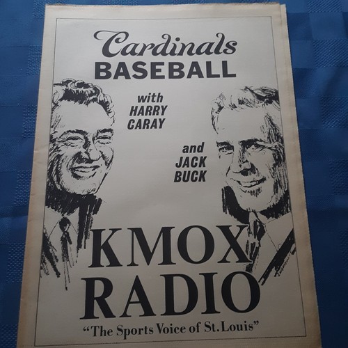 St Louis Cardinals KMOX Radio Harry Caray Jack Buck St Louis Sports ...