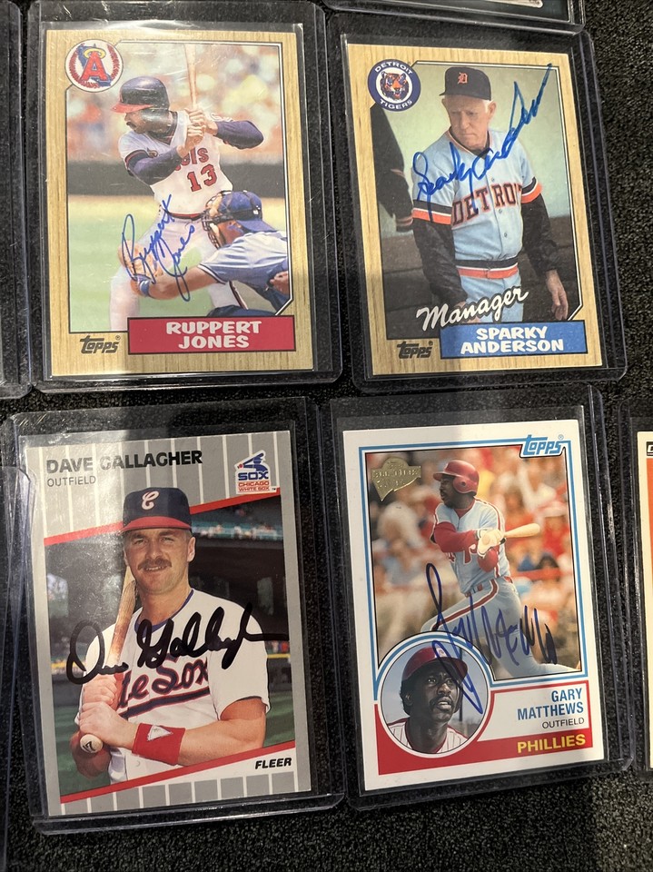 HUGE Eclectic Lot of Baseball autograph cards. Legends, Old School ...