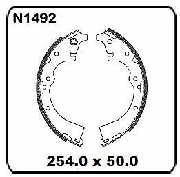 For Toyota Landcruiser PJ70 PJ77 LJ77 LJ79 1/1990-5/1993 REAR Drum Shoe ...