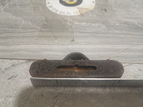 VINTAGE STANLEY ORNATE POCKET STRING LINE LEVEL CAST IRON ORNATE ...