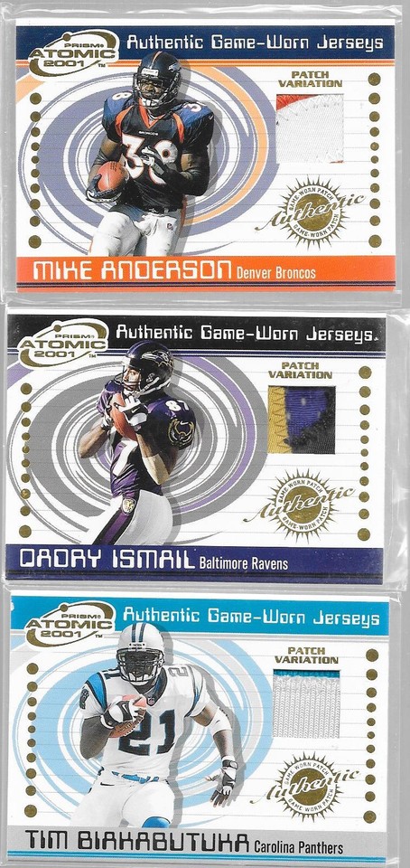 2001 Atomic - TIM BIAKABUTUKA - Game Jersey Patch - PANTHERS MICHIGAN ...