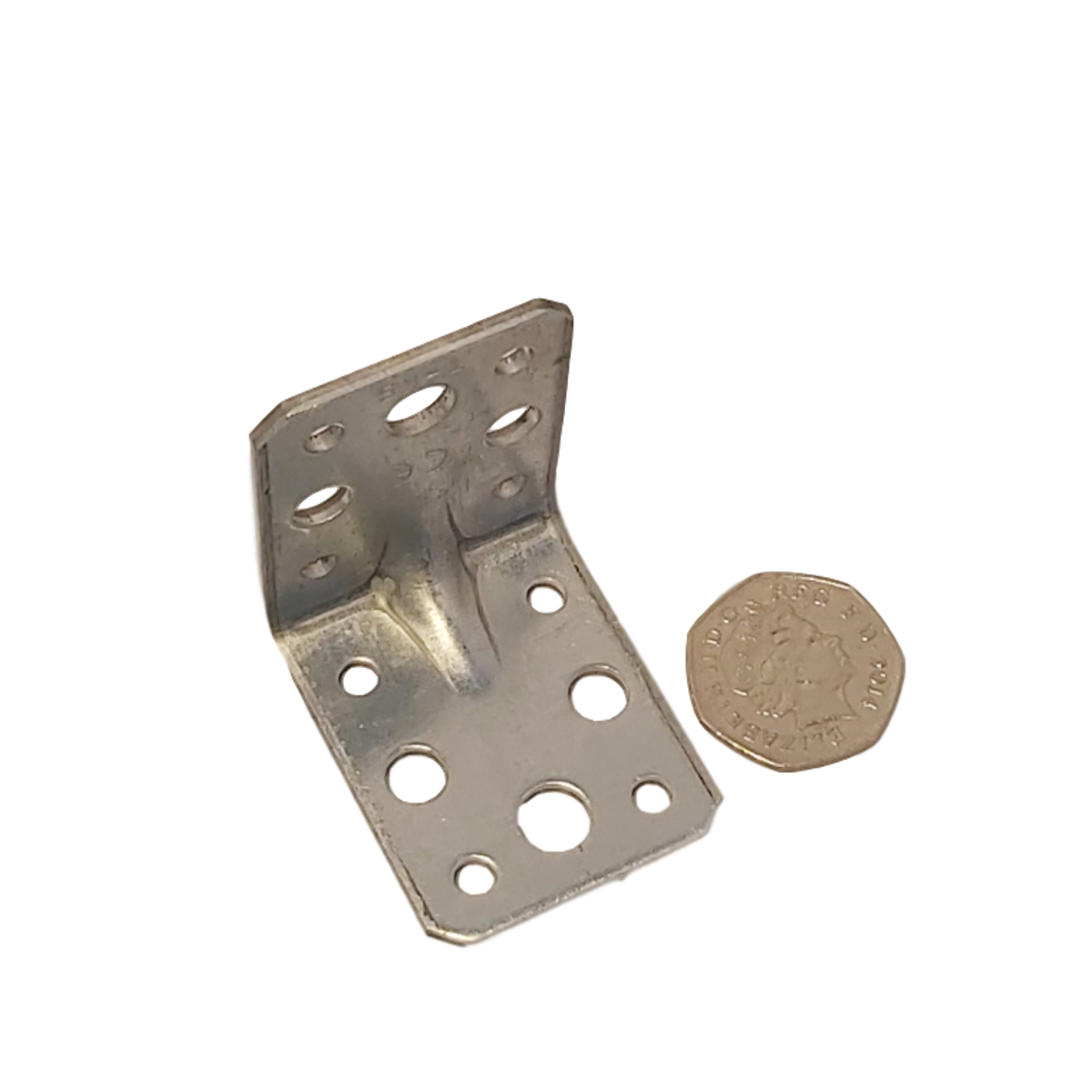 Heavy Duty 2.5mm Thick Zinc Plated Reinforced Corner Angle Bracket ...