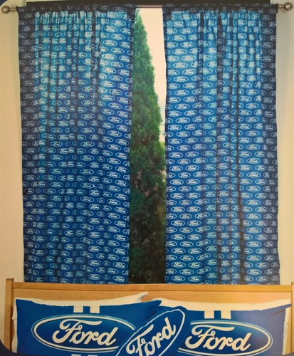 ~ Ford - LOGO CURTAINS BLIND BED ROOM MAN CAVE GARAGE * Doona Quilt ...