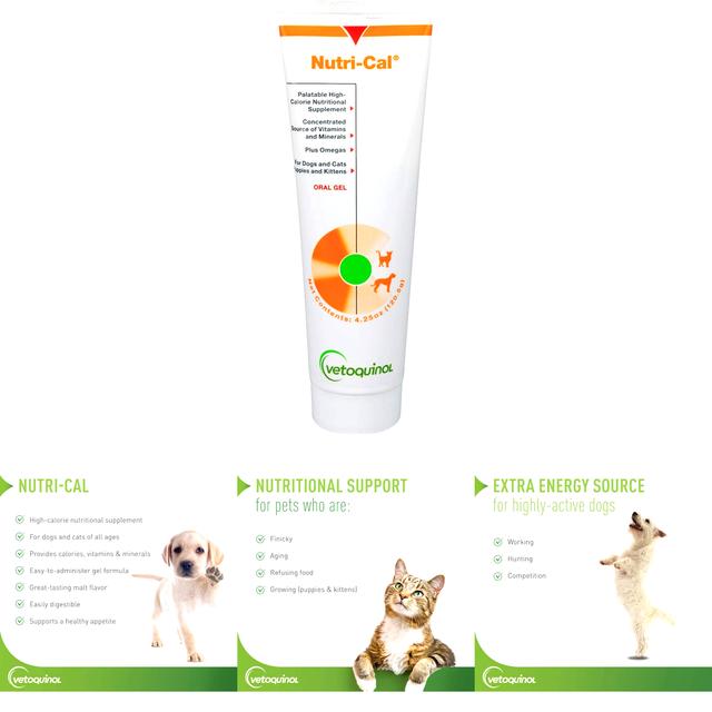 Vetoquinol Nutri-cal High Calorie Nutritional Oral GEL Supplement World ...