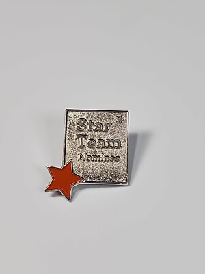 Wells Fargo Star Team Nominee Lapel Pin Award Silver Color Orange Star ...