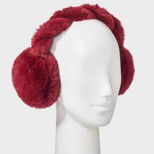 Fuzzy Twist Headband Earmuff - Wild Fable Red | eBay