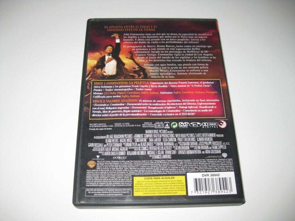 Constantine DVD Keanu Reeves Rachel Weisz Special Edition 2 DVD | eBay