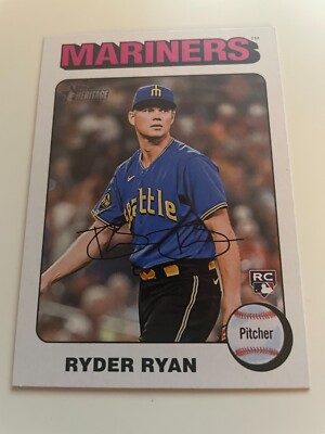 2024 TOPPS HERITAGE RYDER RYAN ROOKIE WHITE BORDER #326 MARINERS 04 | eBay