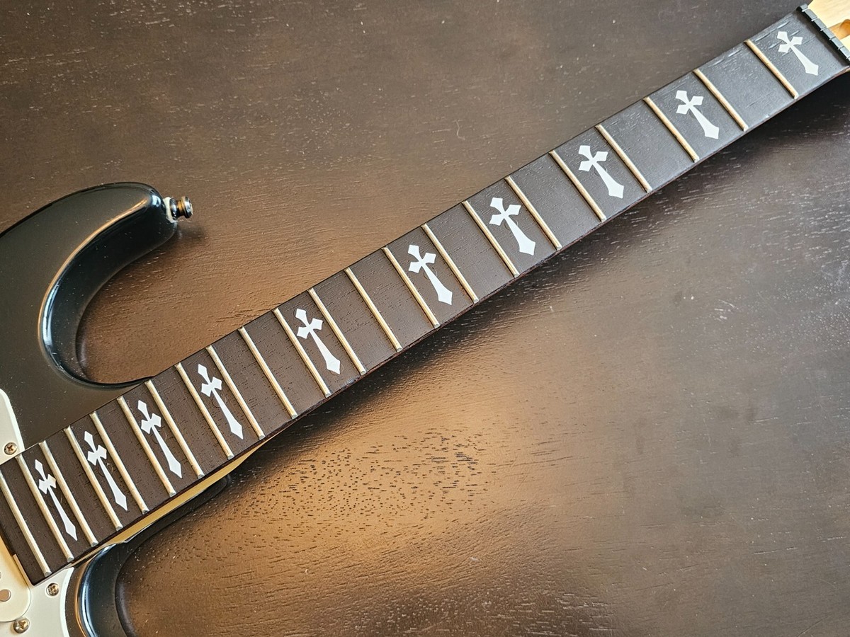 Guitar Decals Buy CANKER Cross Inlay Decals Fretboard Sticker For ...