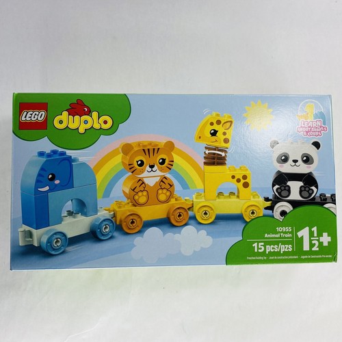 New! LEGO DUPLO Animal Train Set 10955 Giraffe Panda Tiger Elephant | eBay