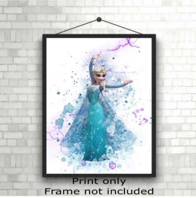 Disney Frozen Elsa Childrens Bedroom Wall Art Poster Print Picture Gift ...