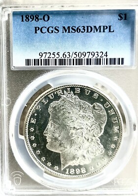 1898-O Morgan Dollar- PCGS MS63DMPL Great Mirrors- White Blazer For ...