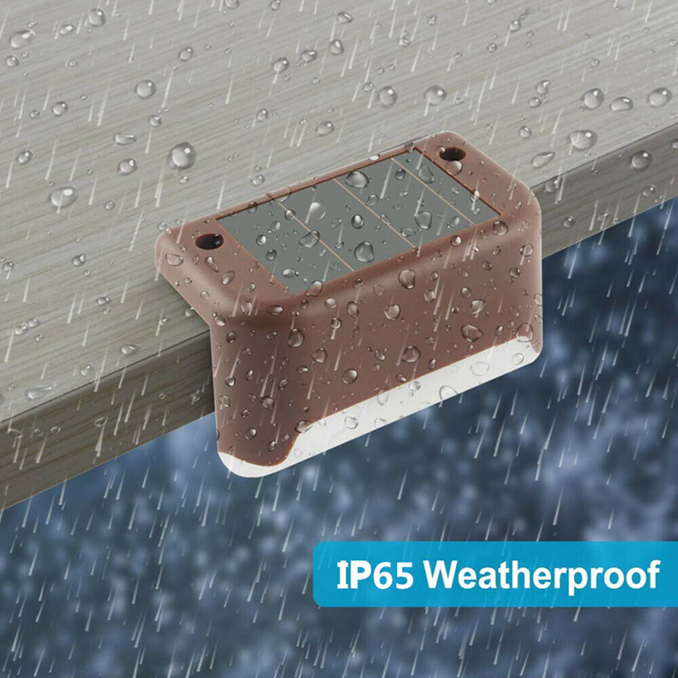 16 Solar LED Bright Deck Lights Outdoor Garden Patio Railing Decks Path ...