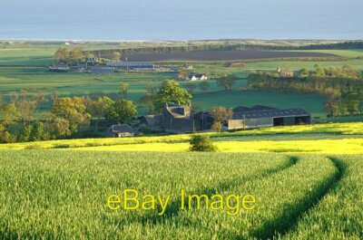 Photo 6x4 Fields above East Coates Drumeldrie Corn and Oilseed on the ...