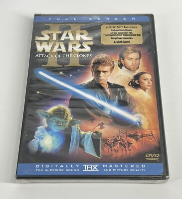 Star Wars Episode II: Attack of the Clones (DVD, Full Screen) NEW | eBay