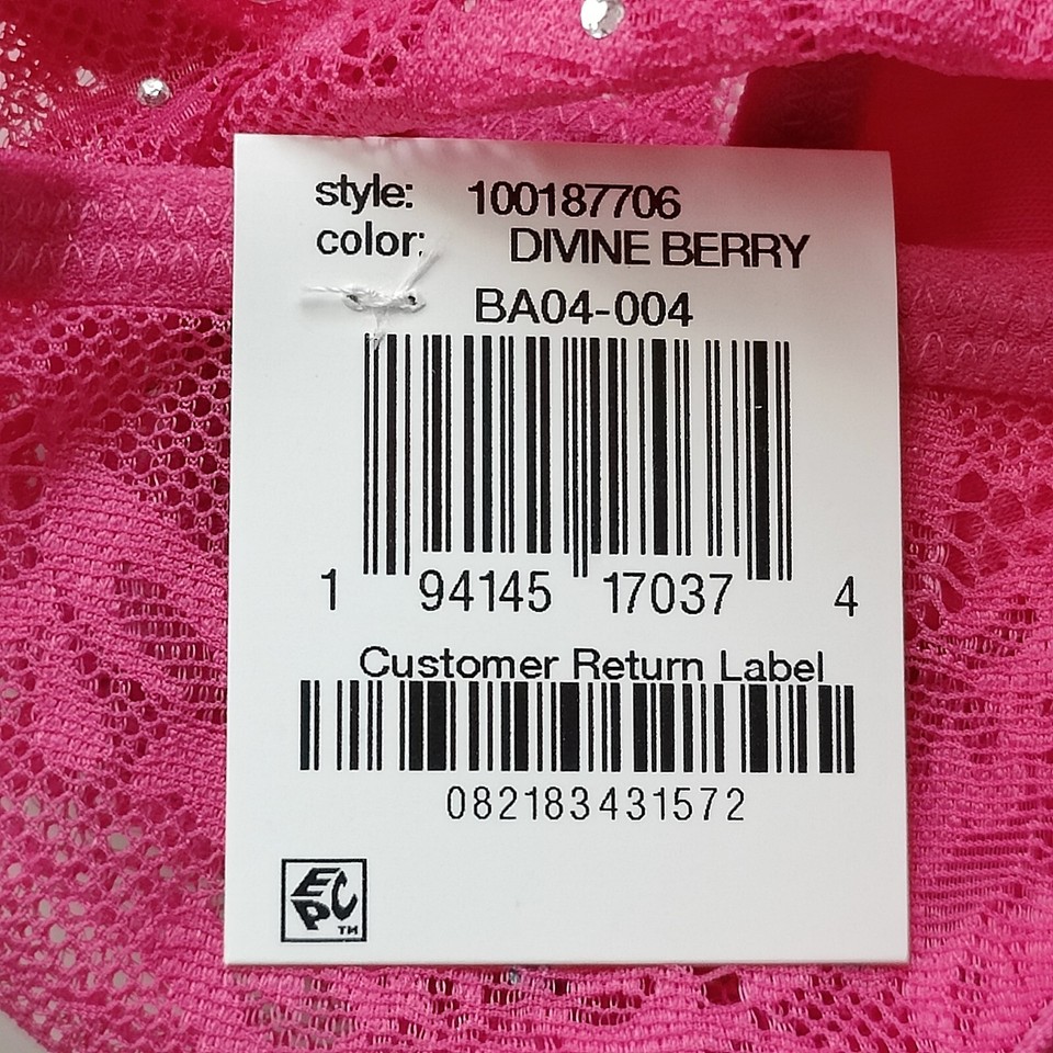 INC International Concepts Embellished Lace Bikini Panty Divine Berry SZ S/M/XL | eBay
