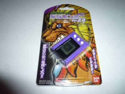 Vintage Unused Rare Digimon Mini Ver.3.0 Purple Training Mobile Game ...