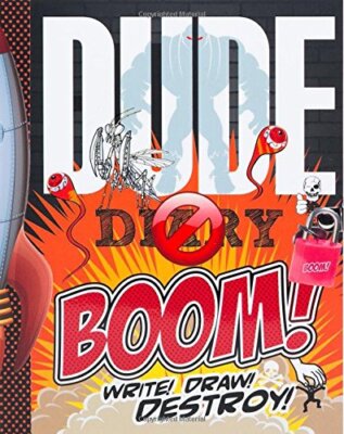 Dude Diary Boom! - Boys Ages 8+ - Fun Illustrated Activity Diary - Lock ...