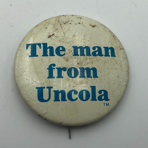 THE MAN FROM UNCOLA Pinback Button Badge Pin Vintage 7Up Soda ...
