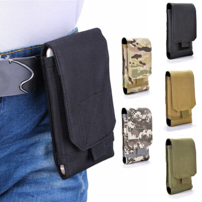 Outdoor Tactical Molle Cell Phone Pouch Holster Case Waist Bag for ...
