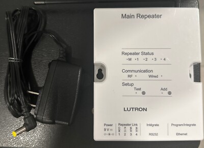 Lutron RR-MAIN-REP-WH RadioRA 2 Main Repeater - White 27557774659 | eBay