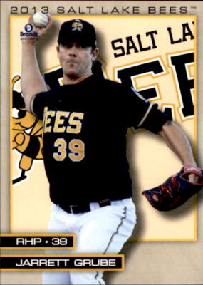 2013 Salt Lake Bees Brandt #12 Jarrett Grube Fort Wayne Indiana IN ...