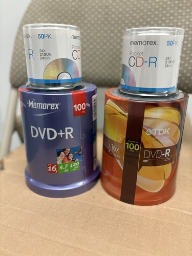 Dvd-R 100 Pack, CD 50 Pk - Factory Sealed | eBay