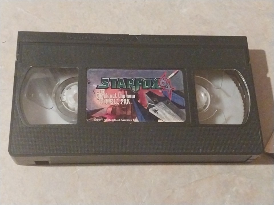 1997 Vintage Nintendo N64 STARFOX 64 Launch Rumble Pak Promo VHS Tape ...