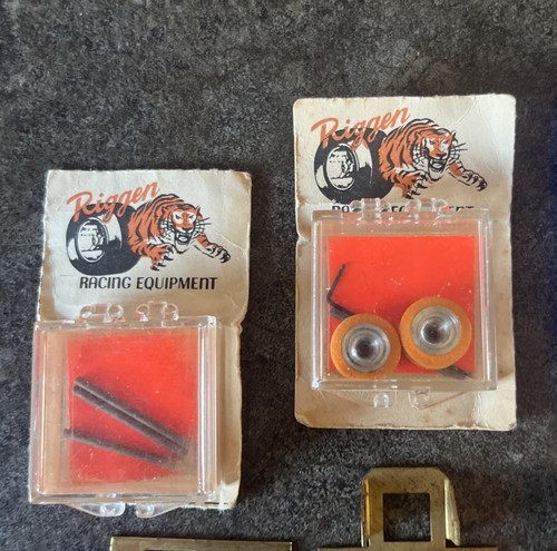 NOS Original “RIGGEN” (3) Bodies/chassis/ Orig. Rear Alum. Wheels….. HO ...