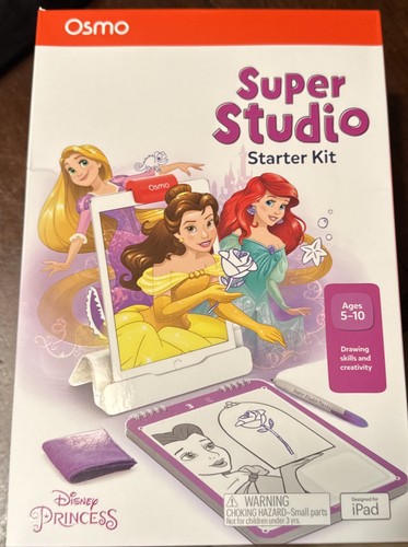 Osmo Super Studio Disney Princess Starter Kit for iPad Learn to Draw ...