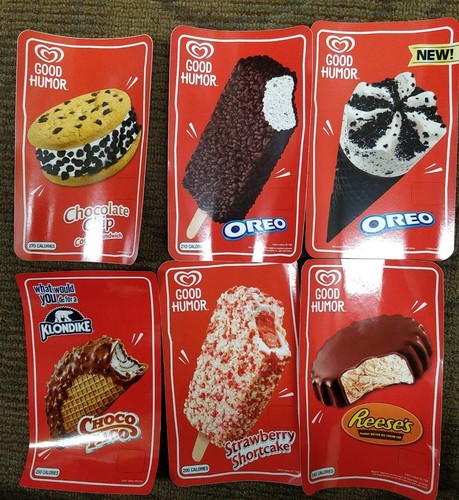 6 Good Humor ice cream truck Decals Oreo Reece's Taco strawberry ...