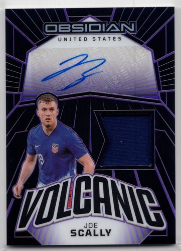 2023-24 Panini Obsidian Joe Scally #VM-JSC Volcanic Material Patch Auto ...