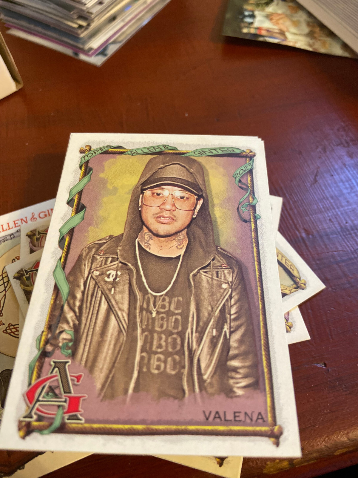 2023 Topps Allen & Ginter Jonathan Valena #276 Base Set Tattoo Artist ...