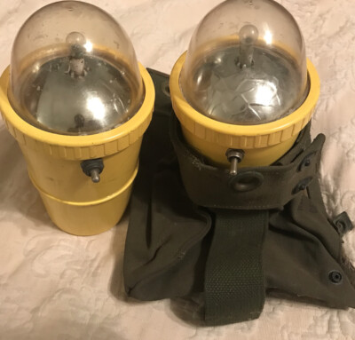 Vietnam Era Portable Aircraft Landing Runway marker Light Canvas Holder ...
