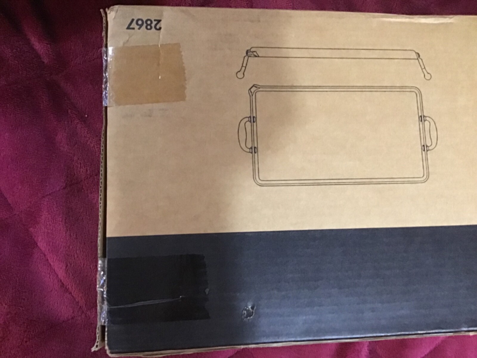 Pampered chef NONSTICK DOUBLE BURNER GRILL & GRILL PRESS SET 2867 new ...