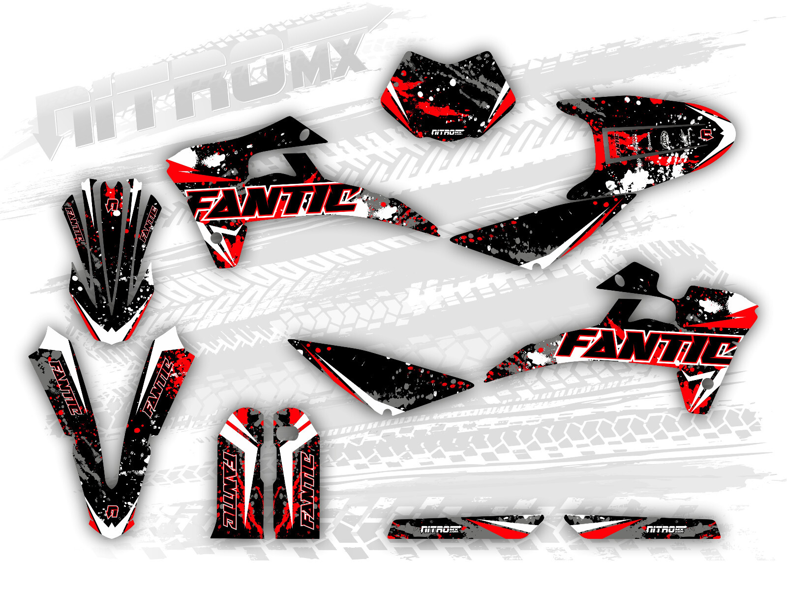 Graphics Kit fits Fantic XE XM 50 125 250 2017 2018 2019 2020 2021 2022 ...