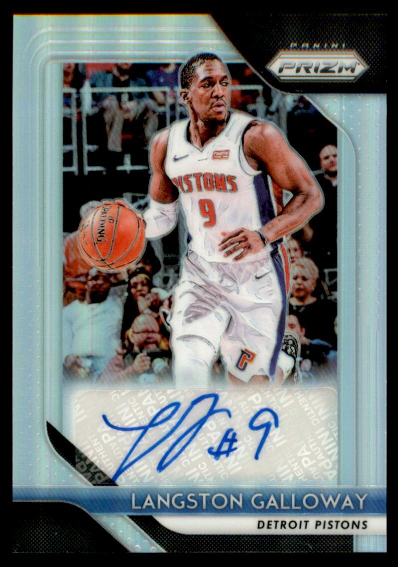 2018-19 Panini Prizm Signatures Prizms Silver #2 Langston Galloway ...