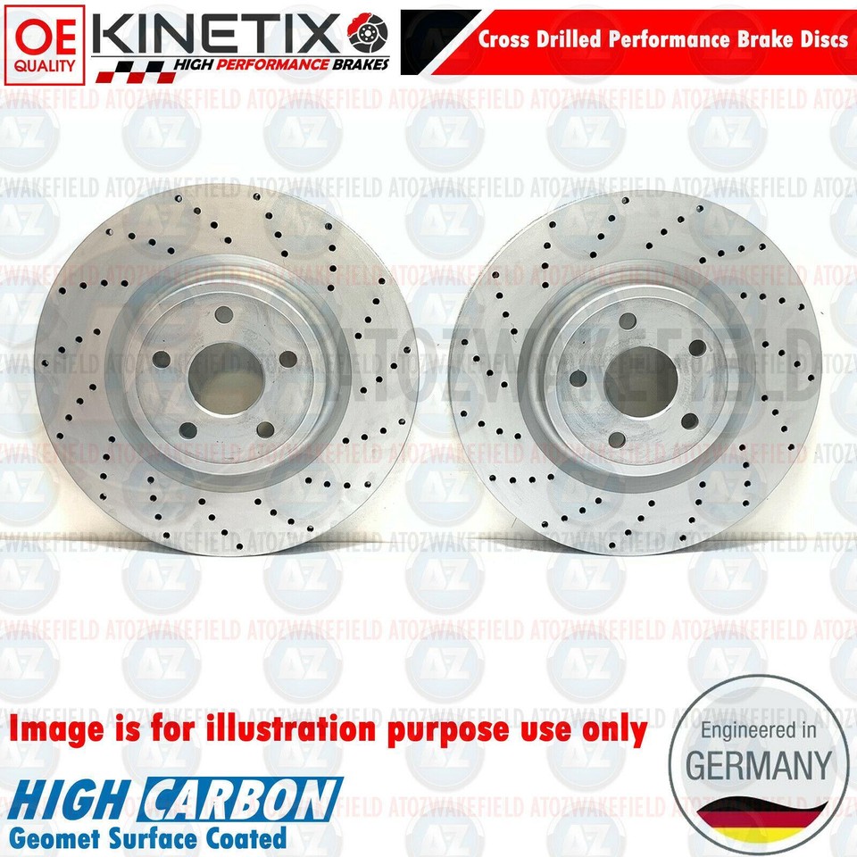 Per BMW 550i F10 F11 Anteriore Posteriore Croce Dischi Freno Forati ...