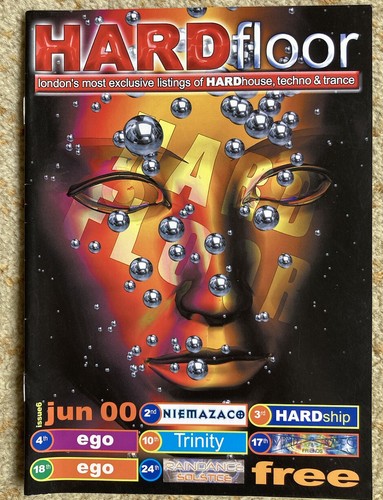 Hardfloor listings booklet, Magazine, june 2000, hard house trance rave ...