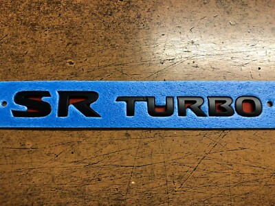 NEW OEM NISSAN MIDNIGHT EDITION EMBLEM - "SR TURBO" IN MATTE BLACK | eBay